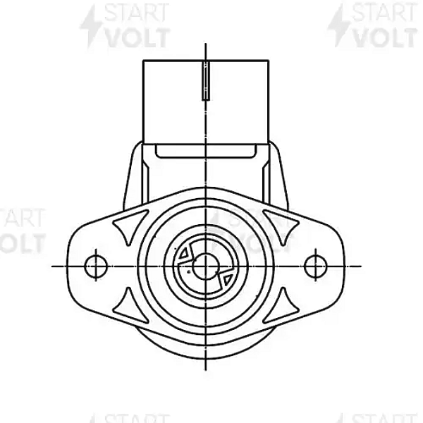 STARTVOLT vs-tp-2401 датчик дросс. засл. для а / м Suzuki (Сузуки) grand Vitara (Витара) (98-) 1.6i-2.7i / jimny (14-)