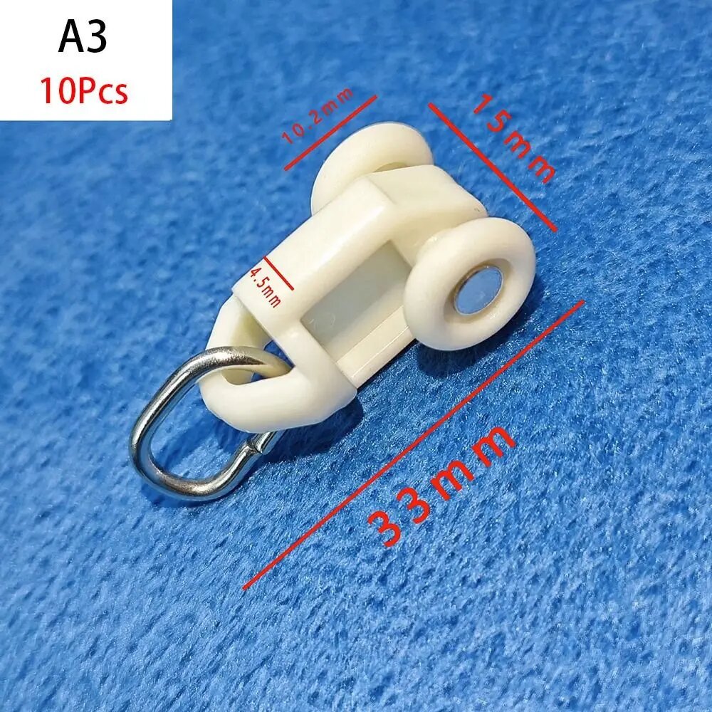 Прямые изогнутые ролики для штор Голубой, A3