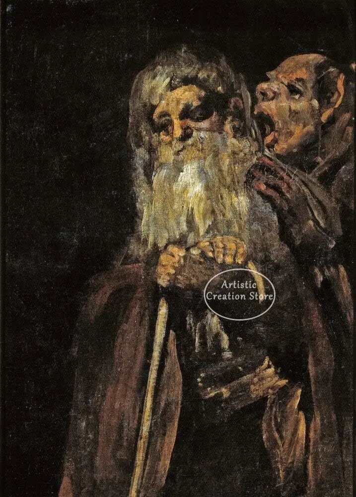 Картина на холсте с изображением ведьмаков Sabbath от Francisco De Goya The Colossus, постеры с классическим портретом, настенные картины, декор для комнаты, 14, 60X90cm Unframed