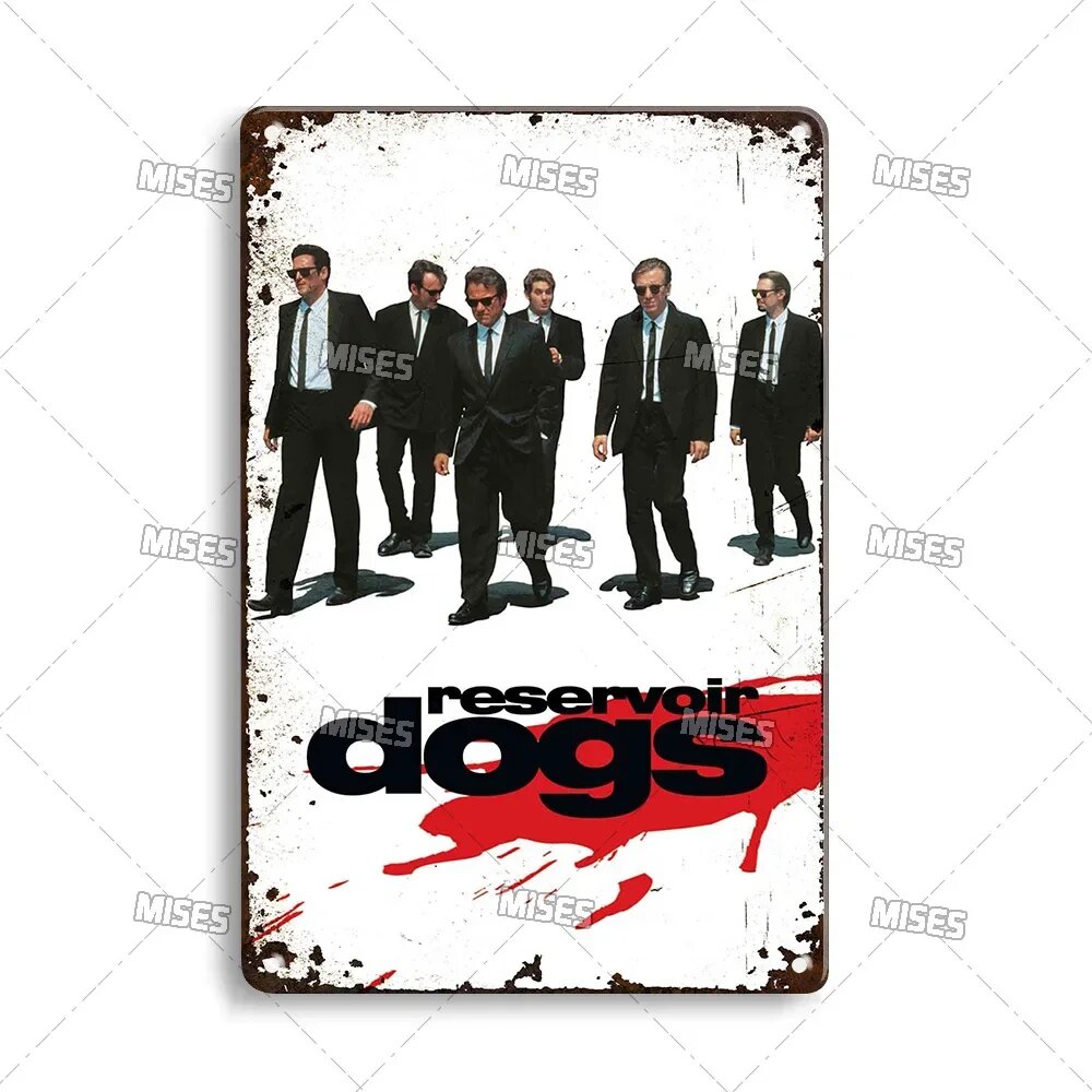 Жестяная вывеска Reservoir Dogs, 14x20cm, цвет 11