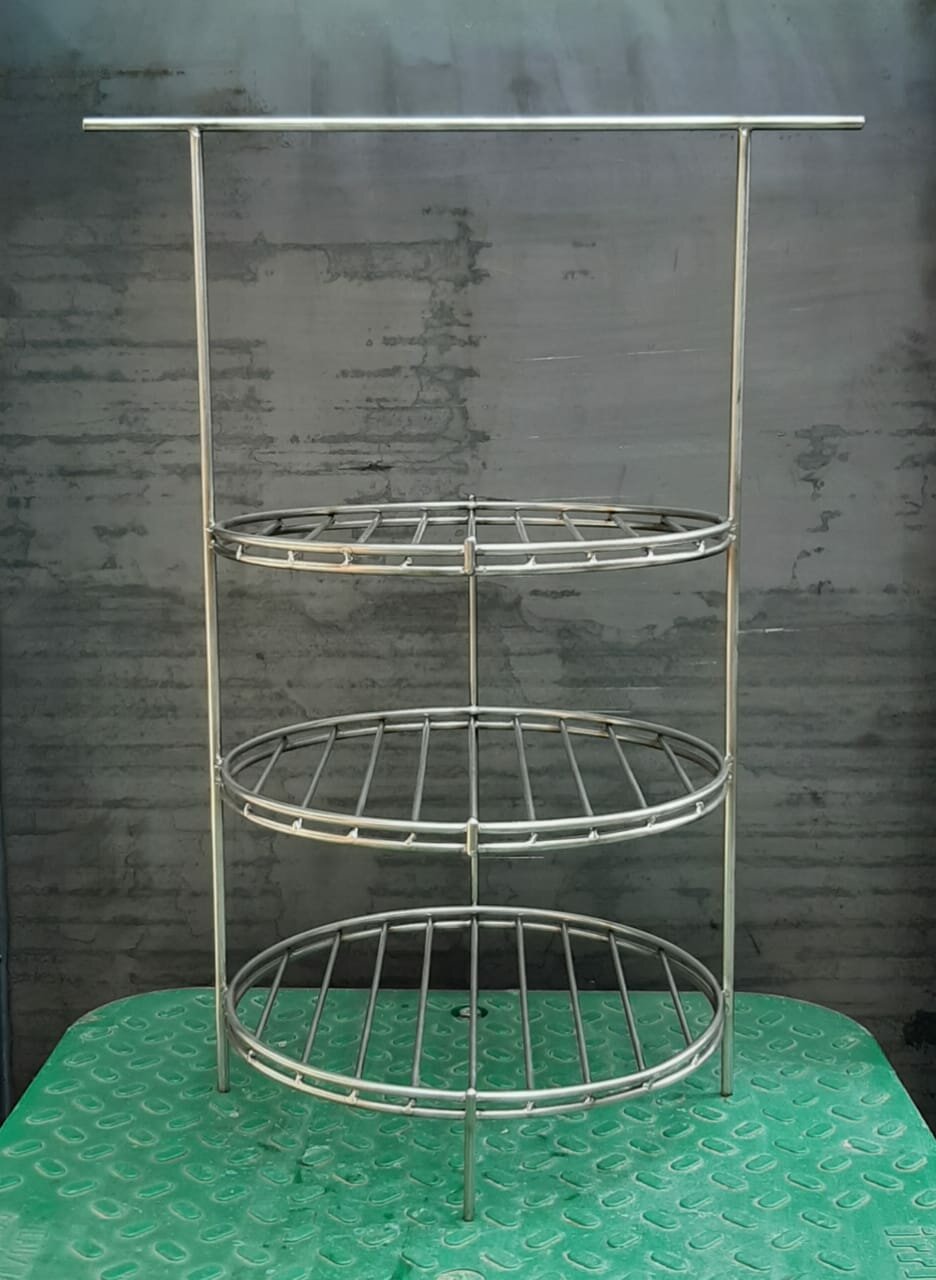 Этажерка 3 яруса для тандыра : (Египет, Оазис, Ярило) Длина 350мм Диаметр 210мм