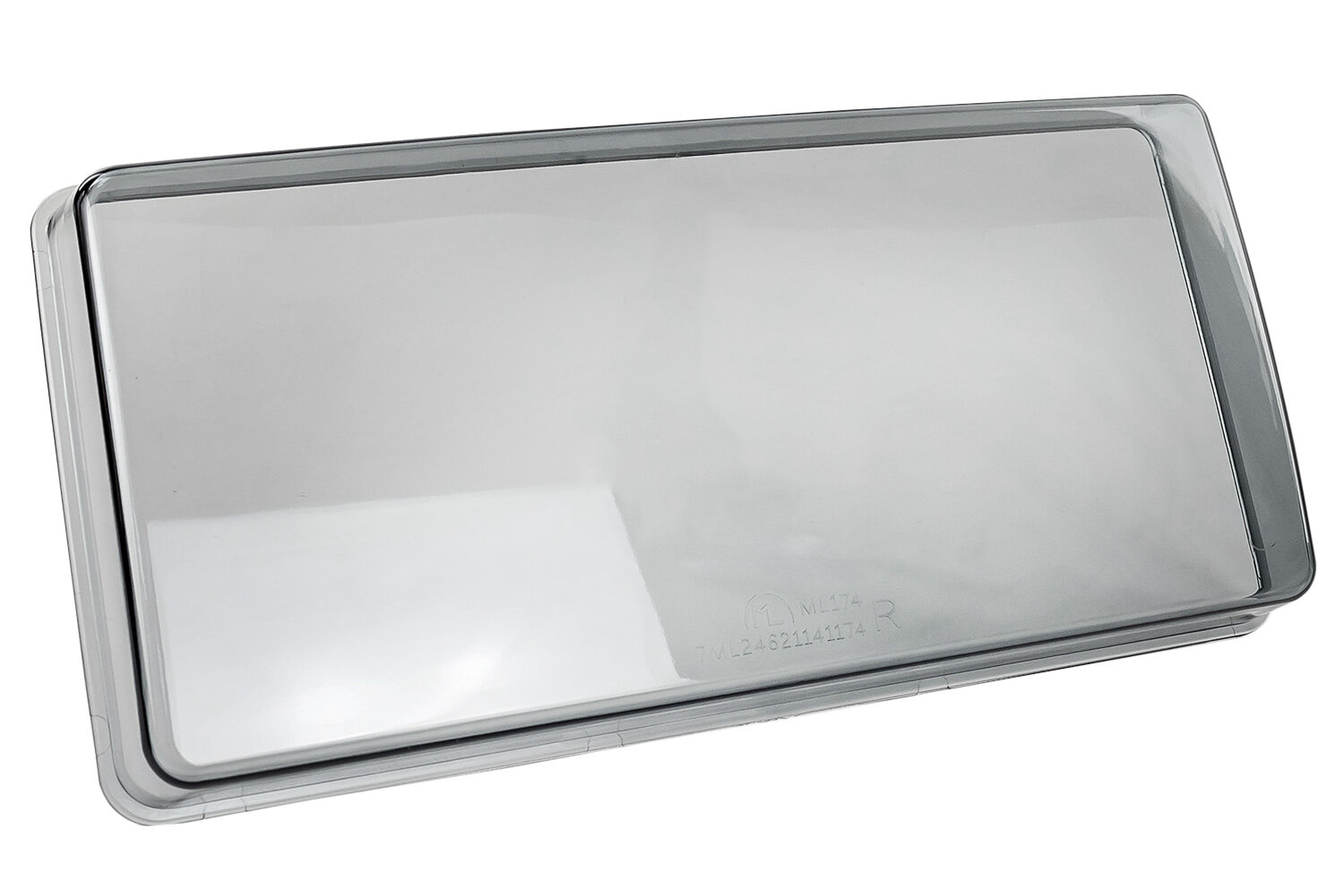 Стекло левой фары тонированное гладкое, оргстекло на ВАЗ 2105