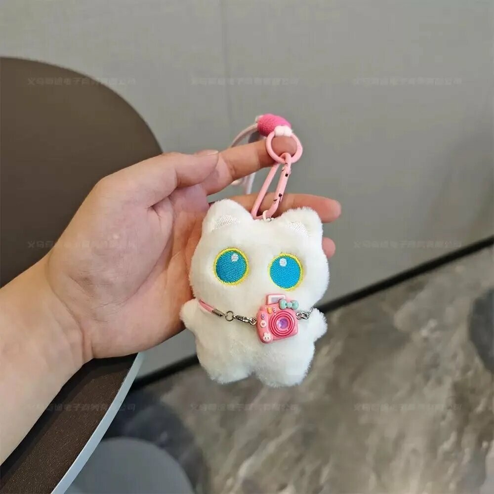 Подвеска-антистресс "Черный кот": мягкая игрушка-брелок для сумки и рюкзака