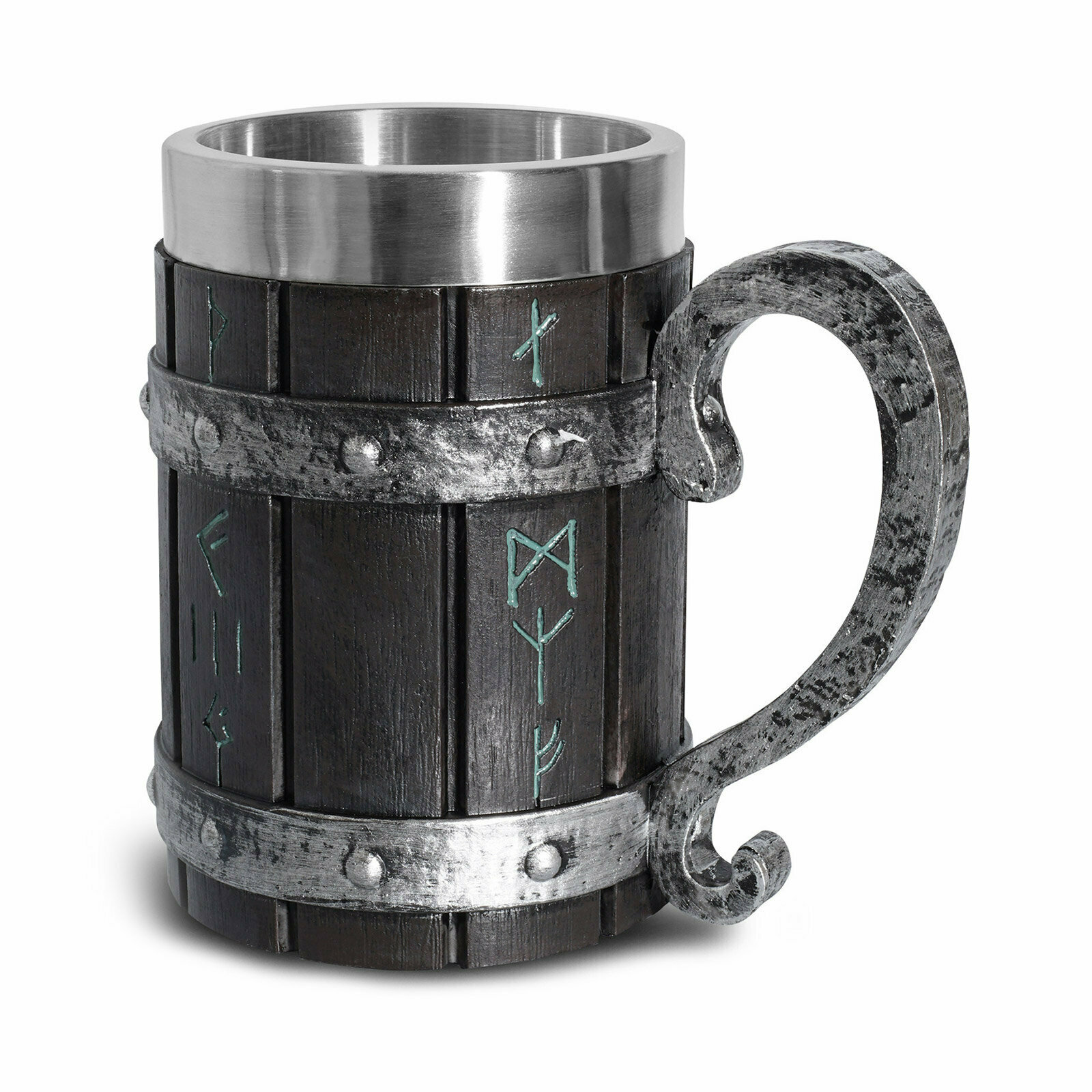 Средневековая бочка для пива с рунами викингов