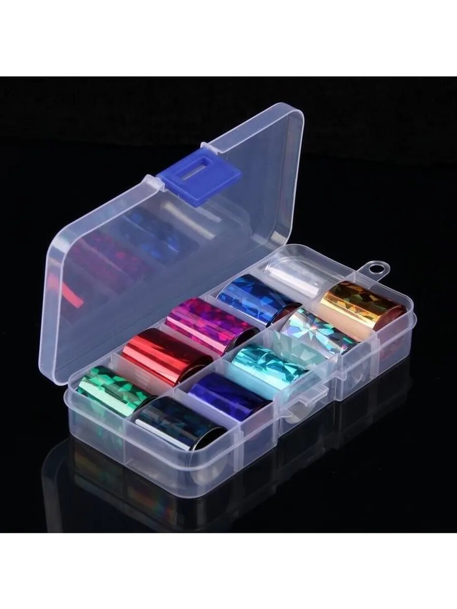 Набор фольги для ногтей «Битое стекло», 2,5 × 50 см, 10 шт,