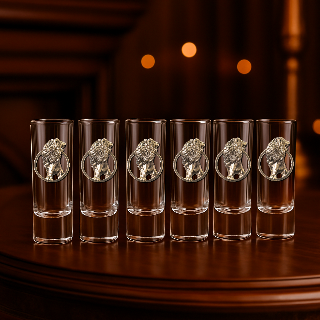 Набор стопок для водки Храбрый лев