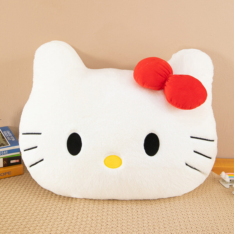 Подушка Hello Kitty с бантом, красный цвет, мягкая и удобная для дивана, 40x50см