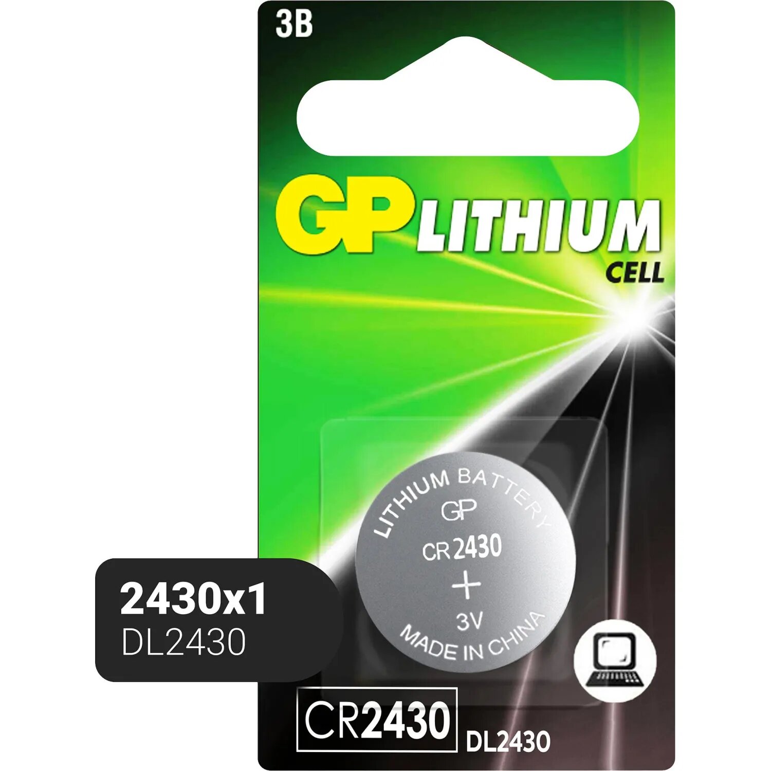 Батарейки GP Lithium CR2430 бл/1шт