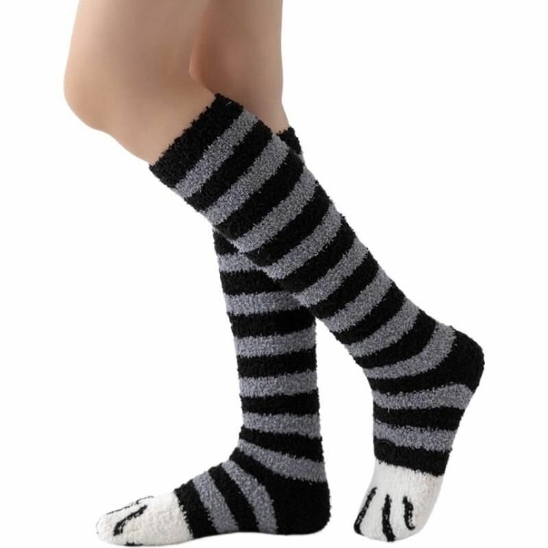 Зимние плюшевые теплые чулки