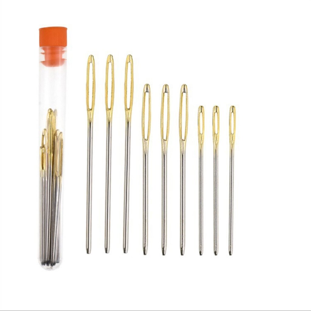 (1 коробка) Прозрачный пластиковый футляр для хранения швейных игл - Переносная коробка для ниток, вышивки, вязания и дорожных наборов для шитья