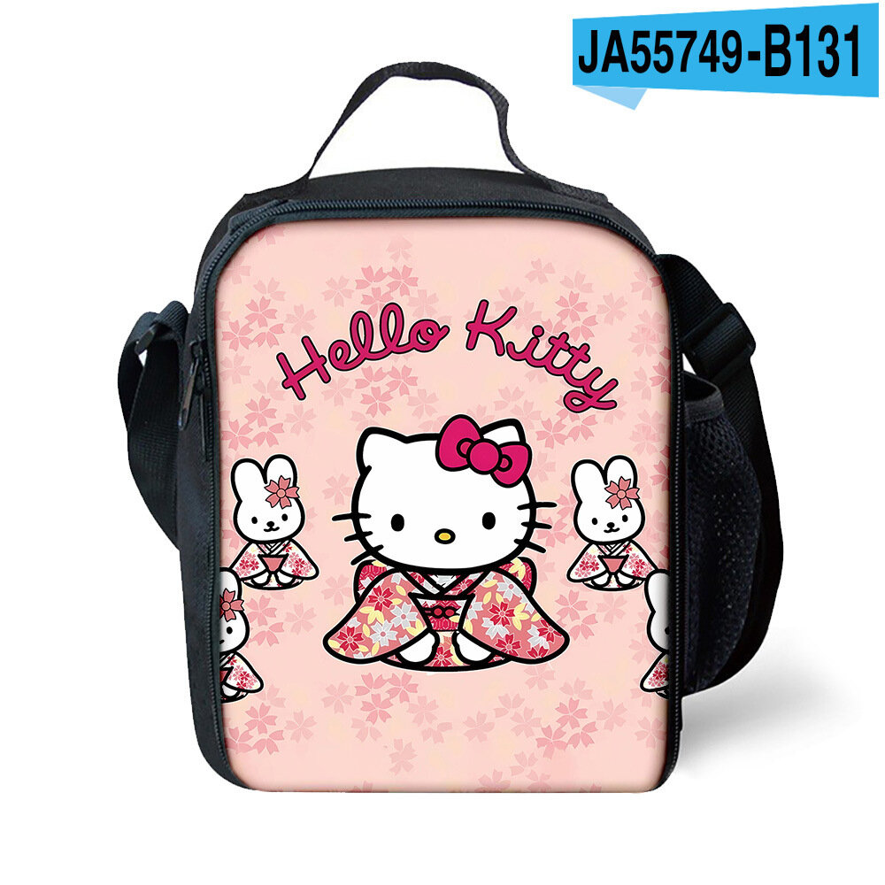 Трансграничный хит продаж, милый HelloKitty, сумка для обеда Hello Kitty, сумка для льда, студенческая сумка для еды, мультяшная сумка на плечо