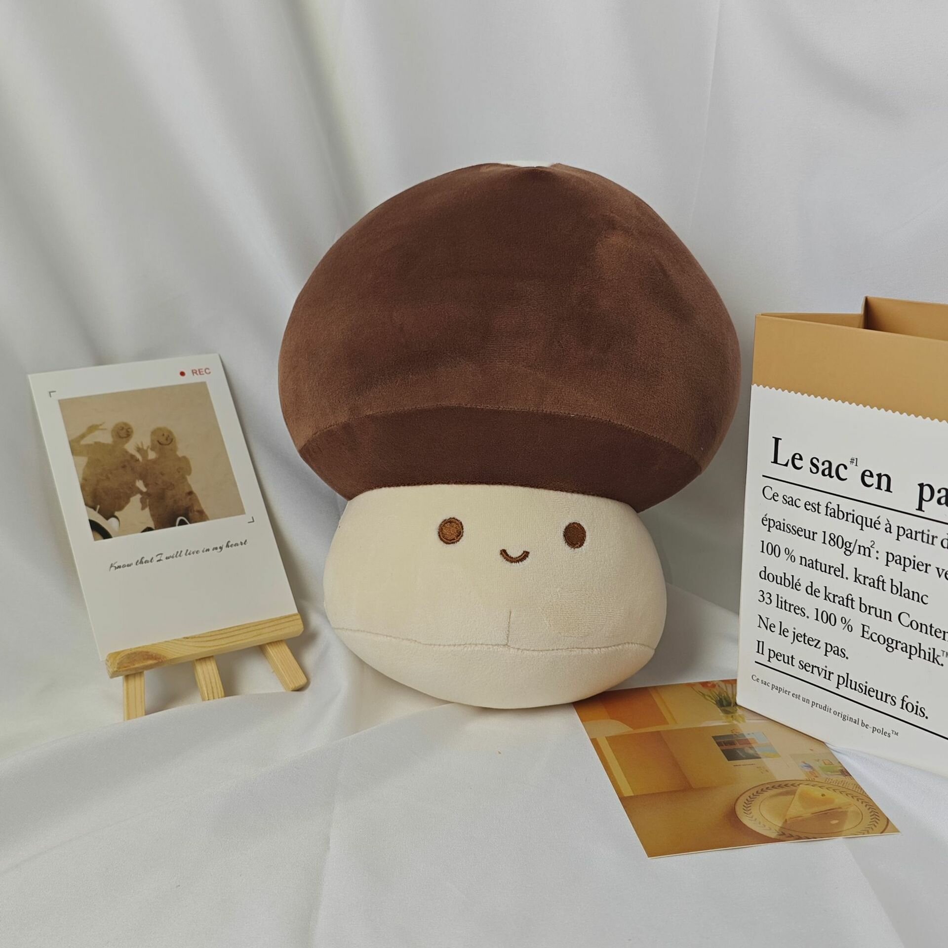 Новая милая плюшевая игрушка в виде мультяшного гриба, кукла для машины с когтями, брелок для ключей, подвеска, маленький подарок