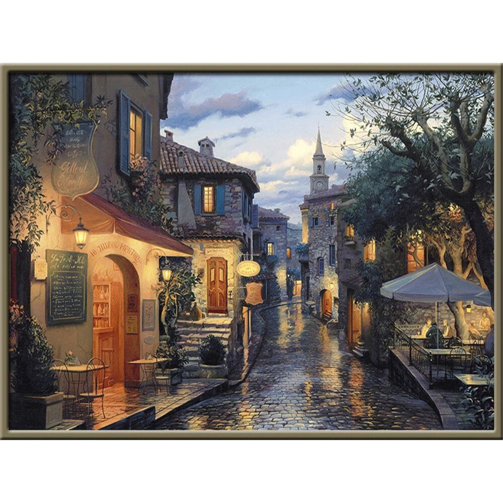 Вышивка крестом "Дерево пейзаж", 50x70, 14CT