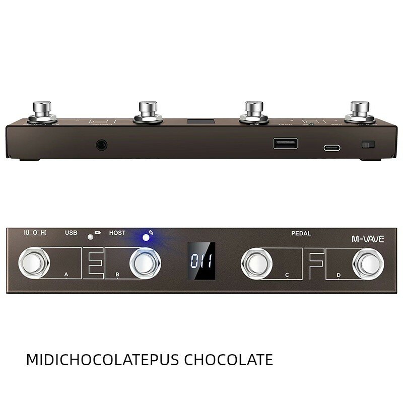 Педальный контроллер MIDI Chocolate Plus в шоколадном цвете для гитаристов
