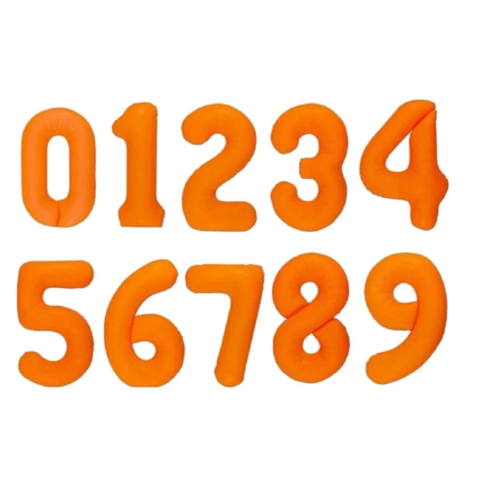 Цифровые шары 0123456789, форма 3