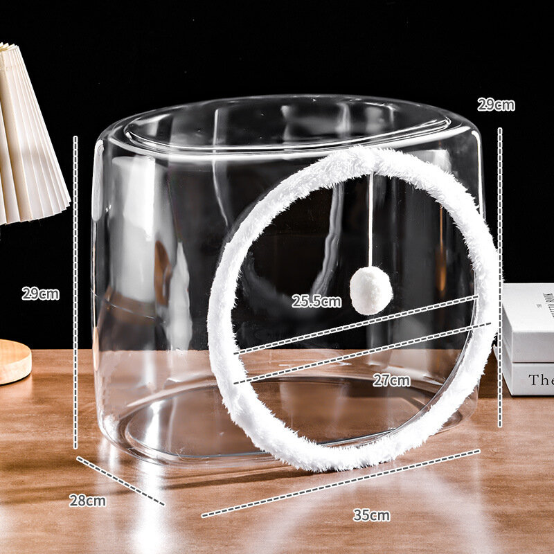 Домашние животные спящие гнездо полузакрытый кошачий дом Съемный кошачий шар теплая шерстяная прокладка кошачье гнездо