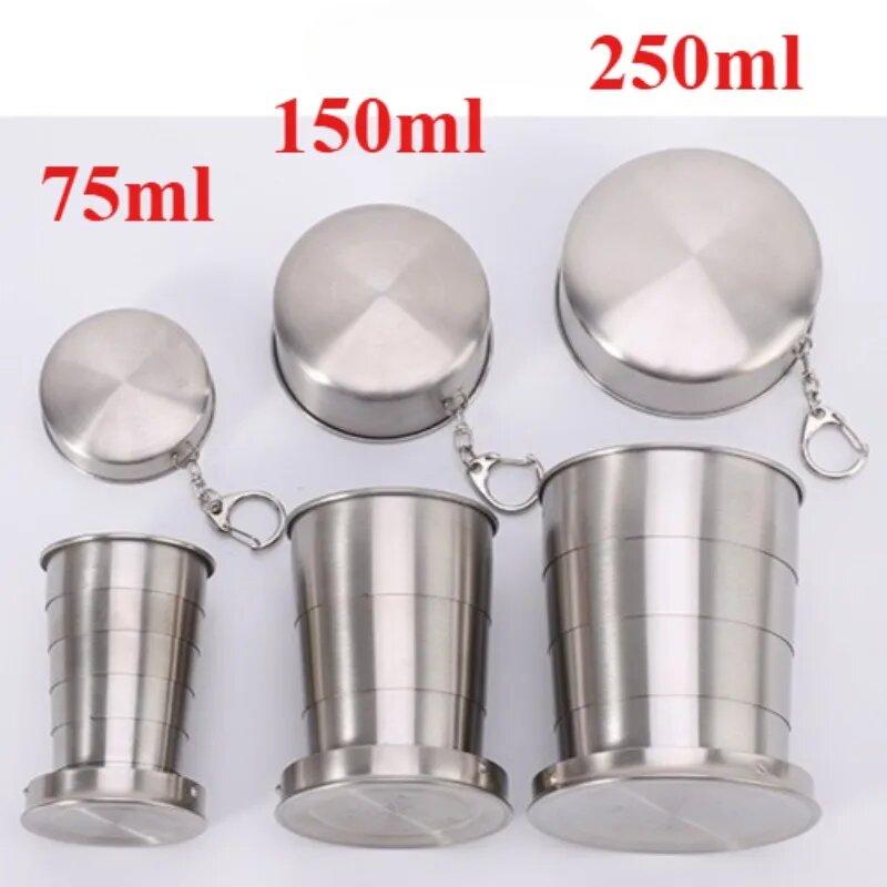 Складная кружка из нержавеющей стали 250ml