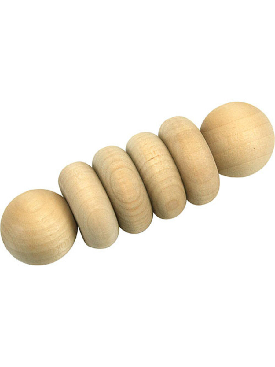 Массажер для рук Тимбэ Продакшен, деревянный, дорожный, гладкий, ⌀30×110мм