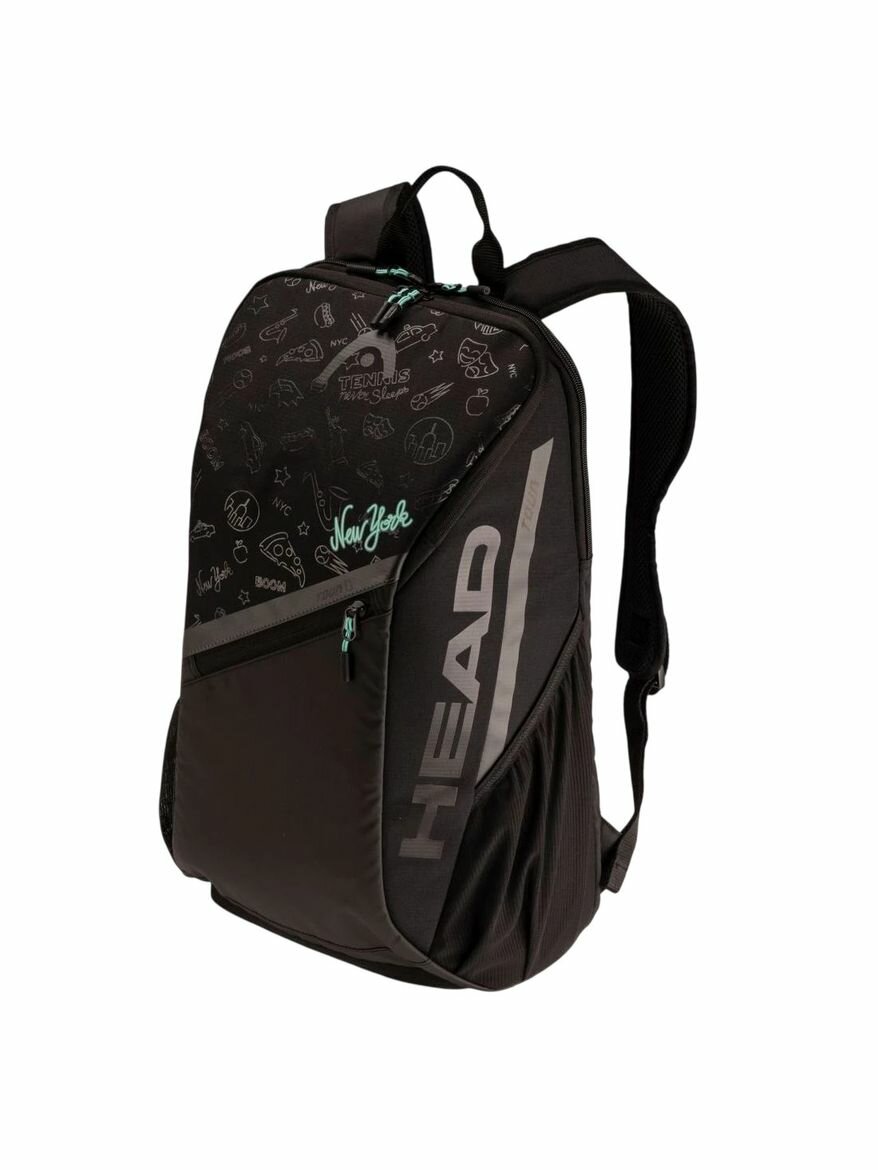 Рюкзак Head Tour Backpack 25L черный Большой теннис 25х33х51