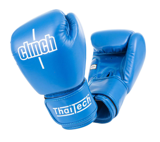 Перчатки боксерские Clinch Muay Thai синие (вес 10 унций) C170