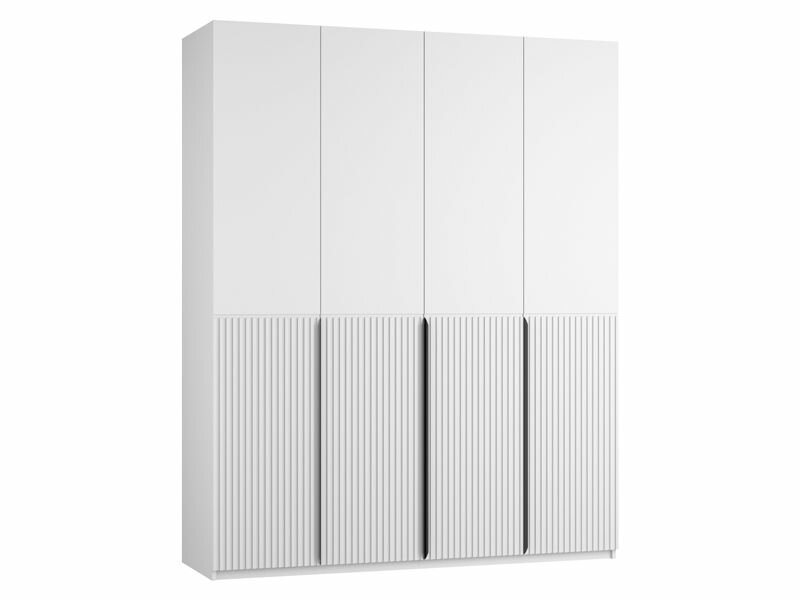 Шкаф распашной для одежды "Бруно 3" 160х200х50 Белый / Лотос