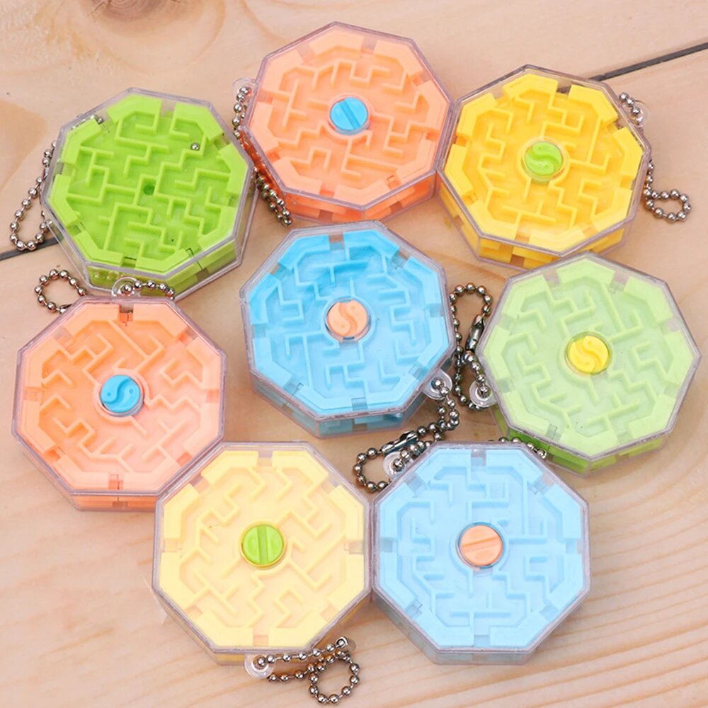 3D пластиковые лабиринты-головоломки random 3pcs