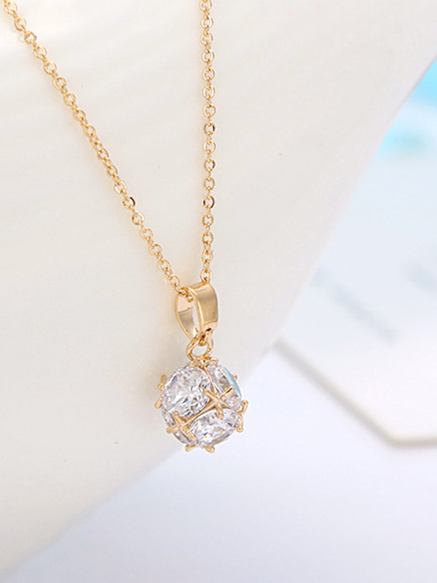 Колье, фианит, искусственный камень, кристалл