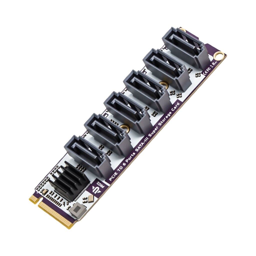 M. двухоборотная шестипортовая карта расширения SATA3.0