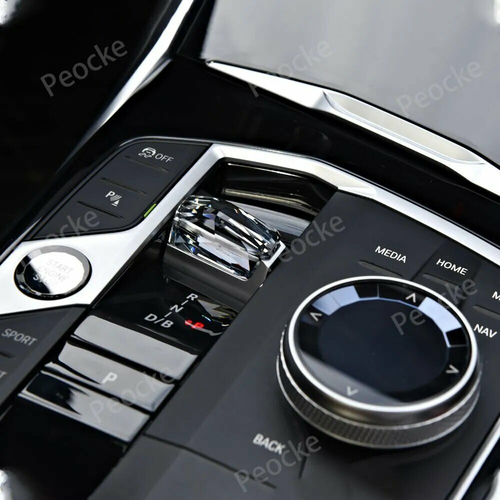BMW Ручка Кпп, M-Style (Swarovski) Кристалл, Комплект из 4 - х, BMW серия рычаг переключения Хрустальный, с логотипом MX, Для BMW G20 G21 G22 G26 G29 G14 X3 G01 X3 G01 G08 X4 G02 X5 G05 X6 G06 X7 G07