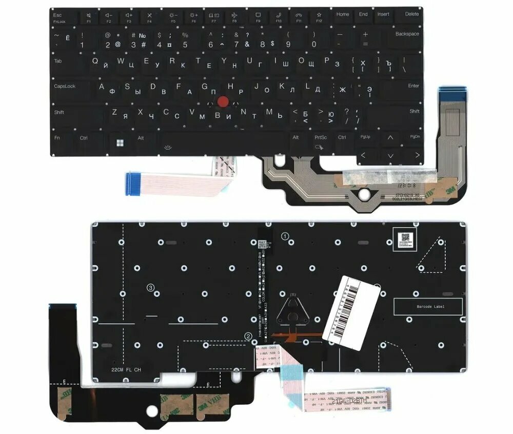 Новая клавиатура для IBM Lenovo Thinkpad T14s Gen3 E14 R14 Gen5 T14p Gen1 SN21D68484 PK132AS2B00 Черная клавиатура с указателем с подсветкой