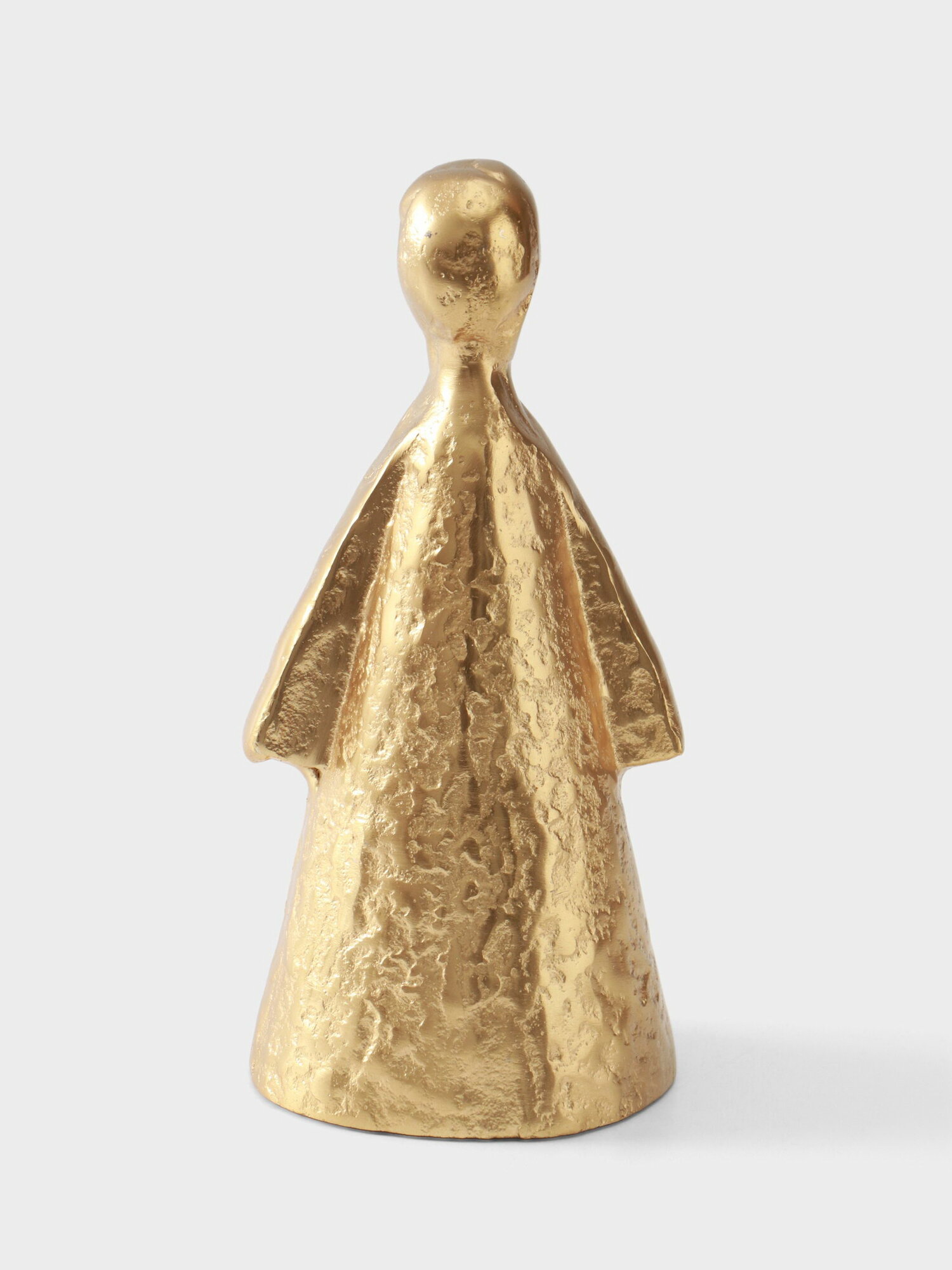 Сувенир "Сочельник", 10x9x20 см, алюминий, цвет: золотистый, форма фигуры: ангел