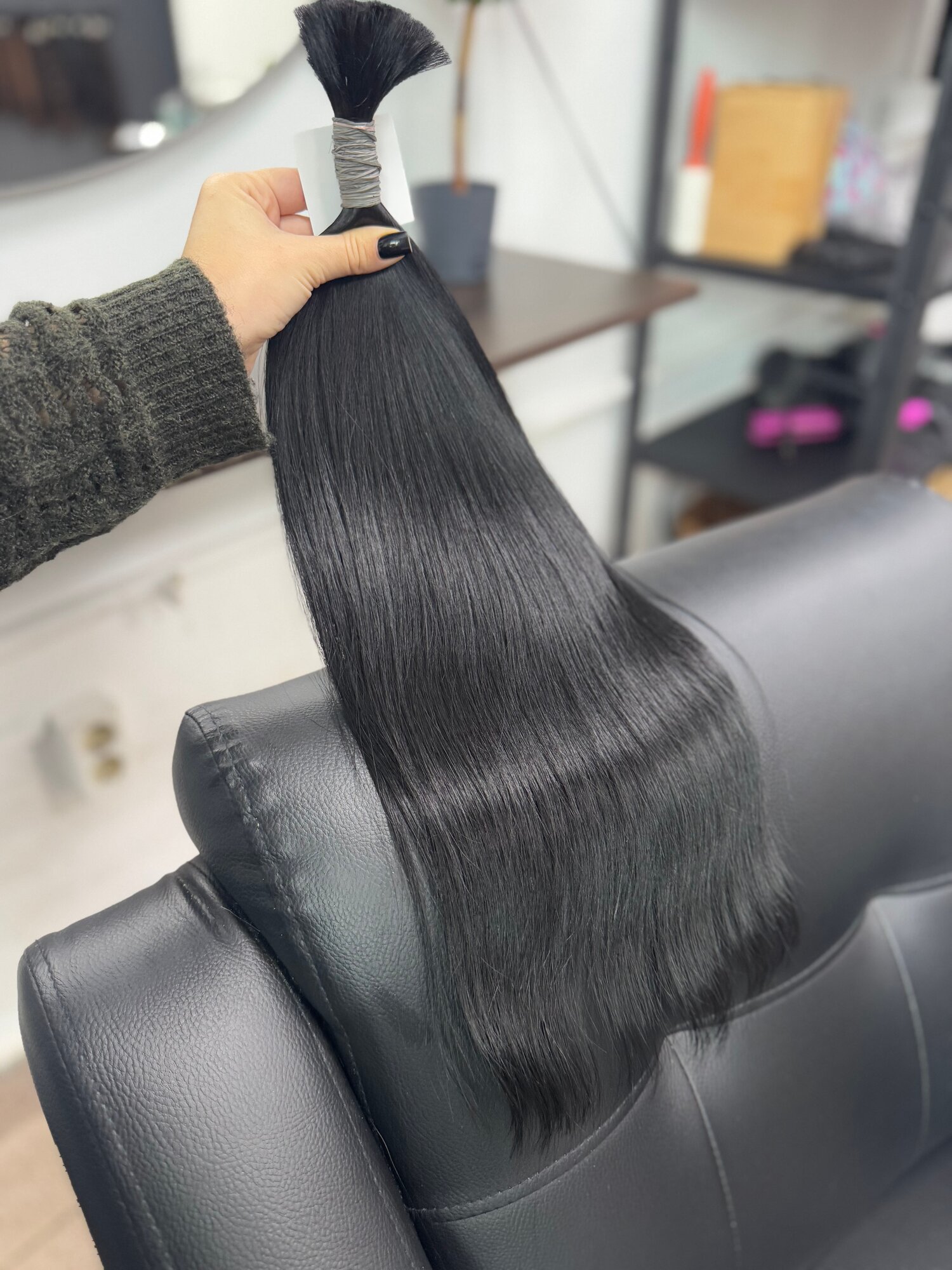 Волосы для наращивания , натуральные премиум . 54 см , Российского окраса ,