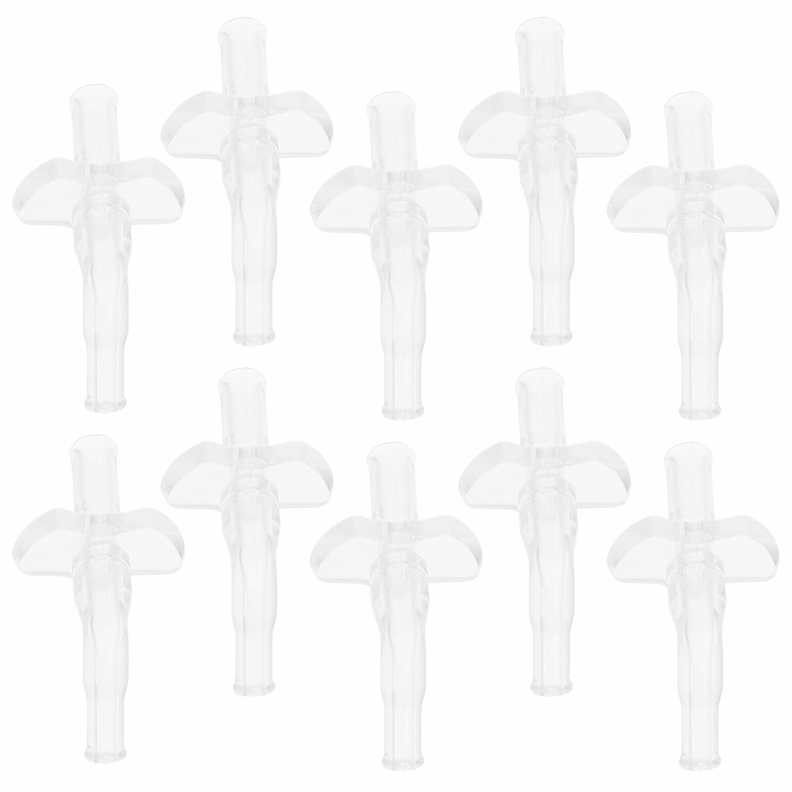 Силиконовая прозрачная насадка для питьевой трубочки для детских термосов, набор из 10 шт