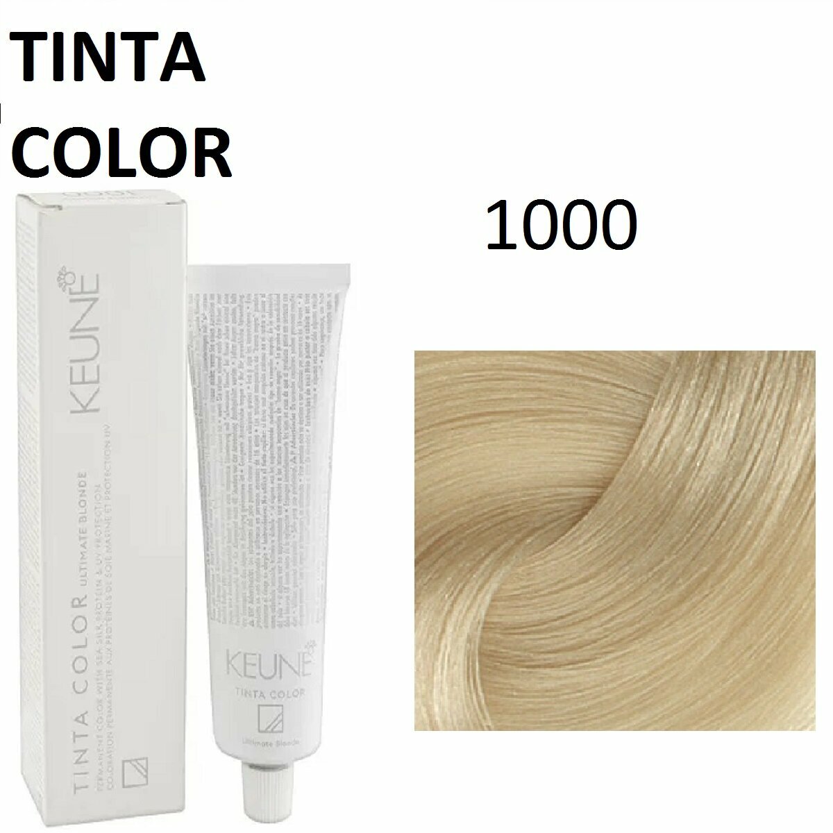 Keune Tinta Color 1000 стойкая краска для волос, Натуральный Блонд, 60 мл