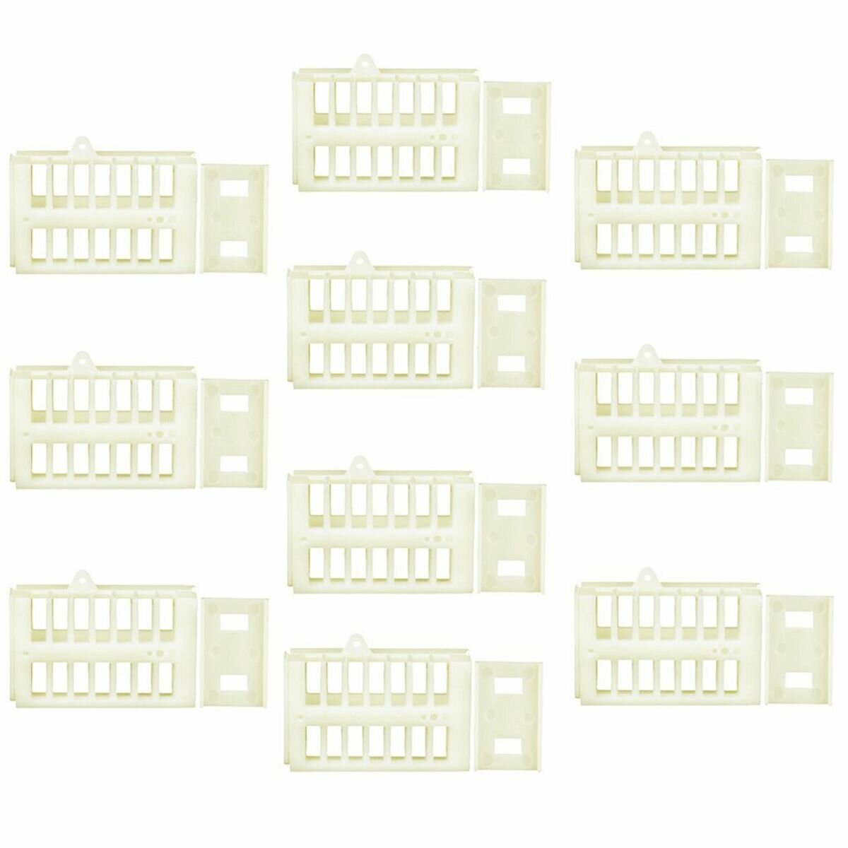 Пластиковая бежевая клетка для пчелиных маток в стиле спичечного коробка, набор из 10 штук для пчеловодства