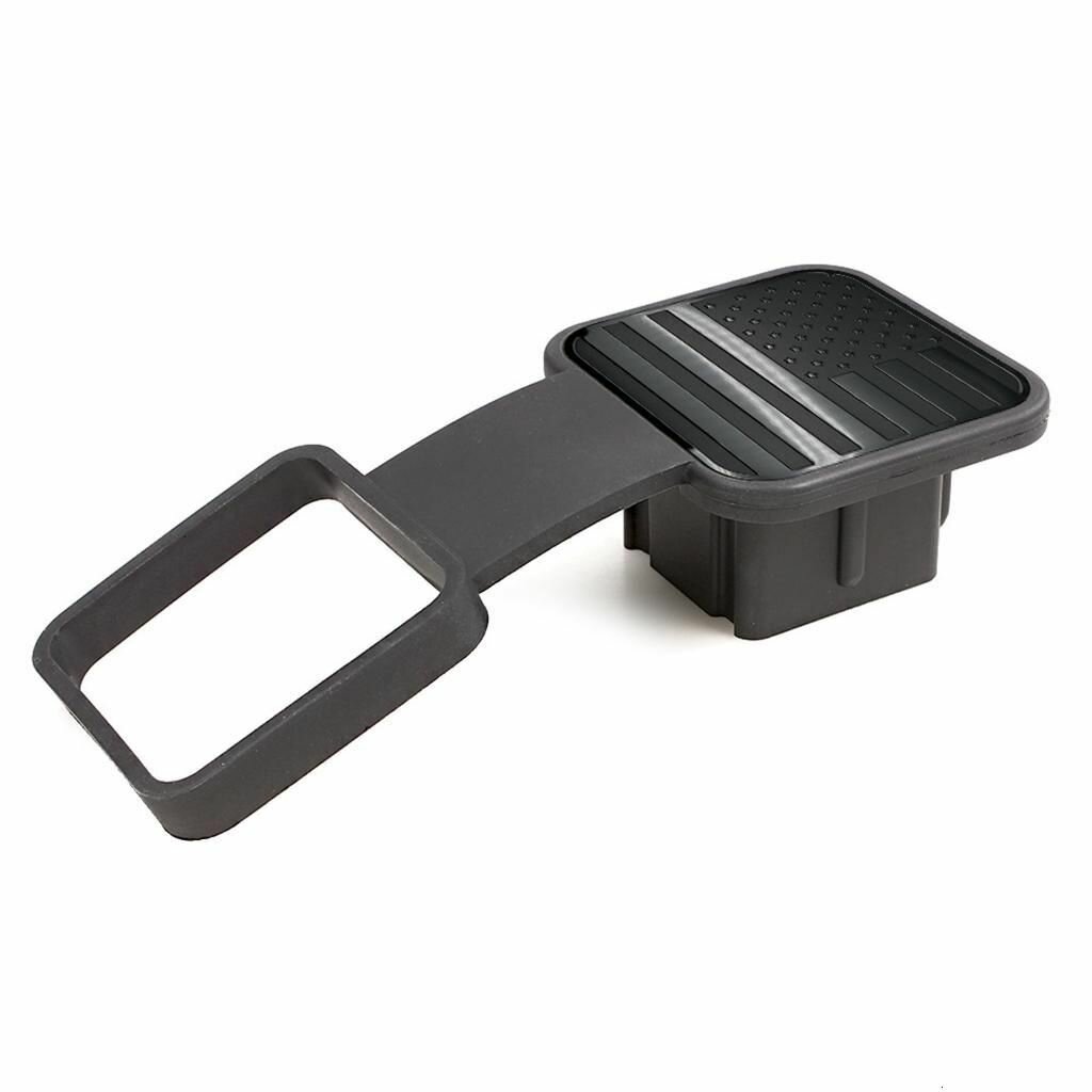 Крюк для прицепа автомобиля на колесах, пылезащитная заглушка, квадратная защитная крышка для рта-черный