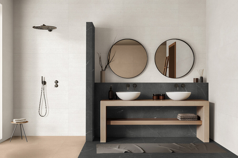 Керамогранит Global Tile Harmony линии св. бежевый 60Х120 см 1,44 м²