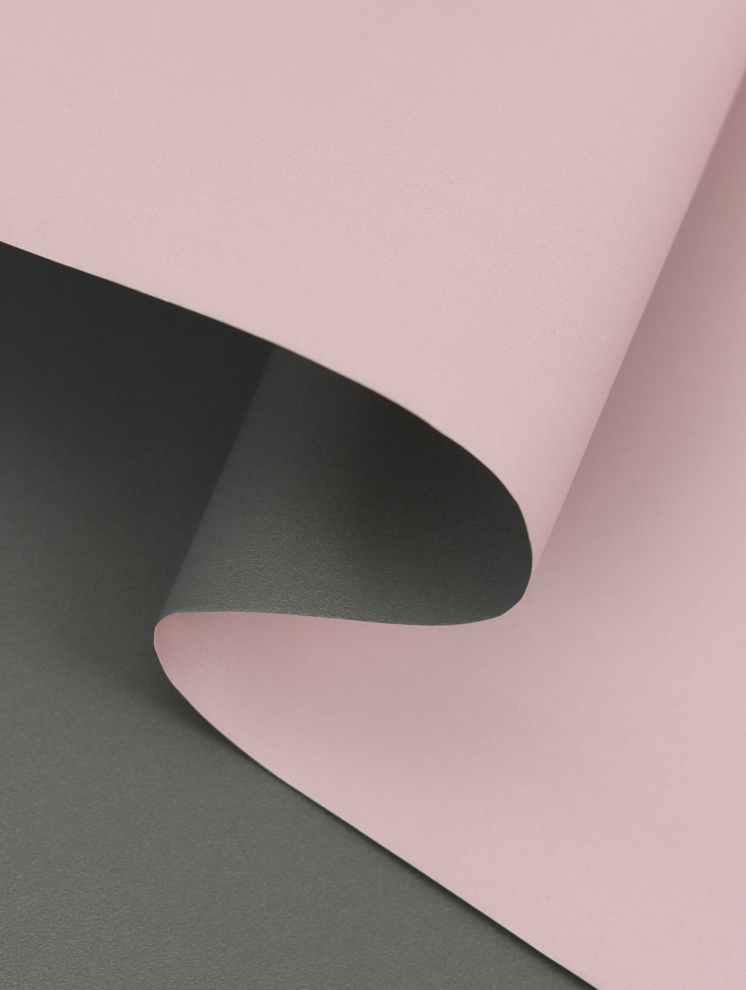 Плёнка матовая двухсторонняя 0.5x10 м, пастельная серия, 65 мкм, серый + чайная роза