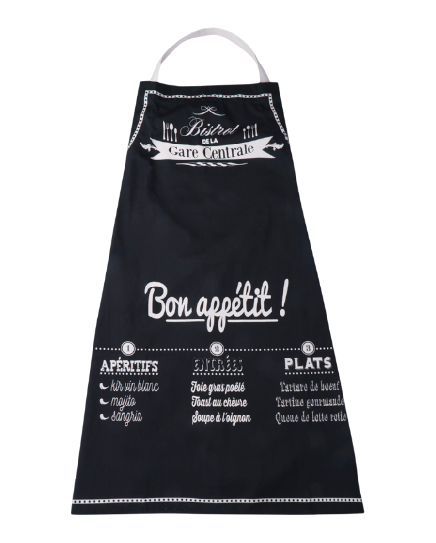 Фартук кухонный Coucke Bon Appetit, 100% хлопок, размер 85x76 см, коллекция Bon Appetit