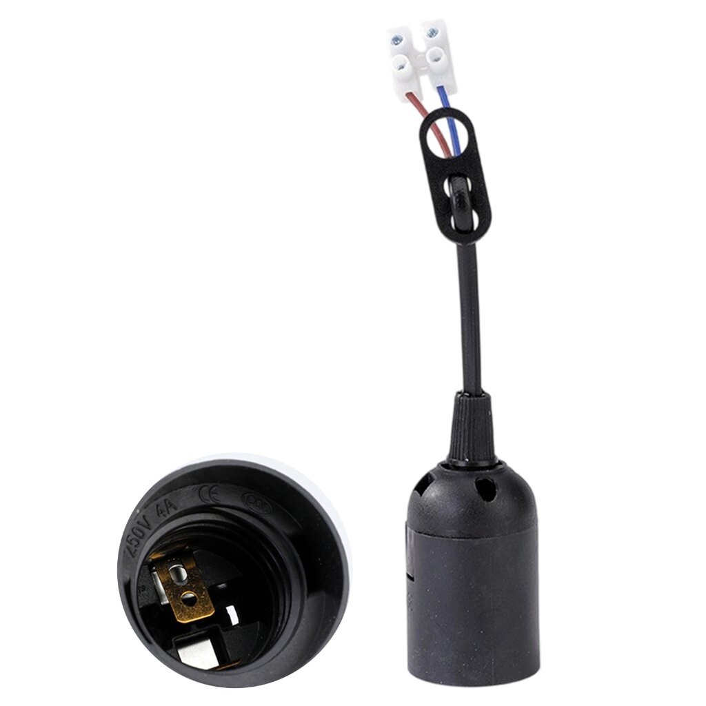 Резьбовой держатель лампы E27 с разъемом для обновления кабеля Осветительные принадлежности Долговечны