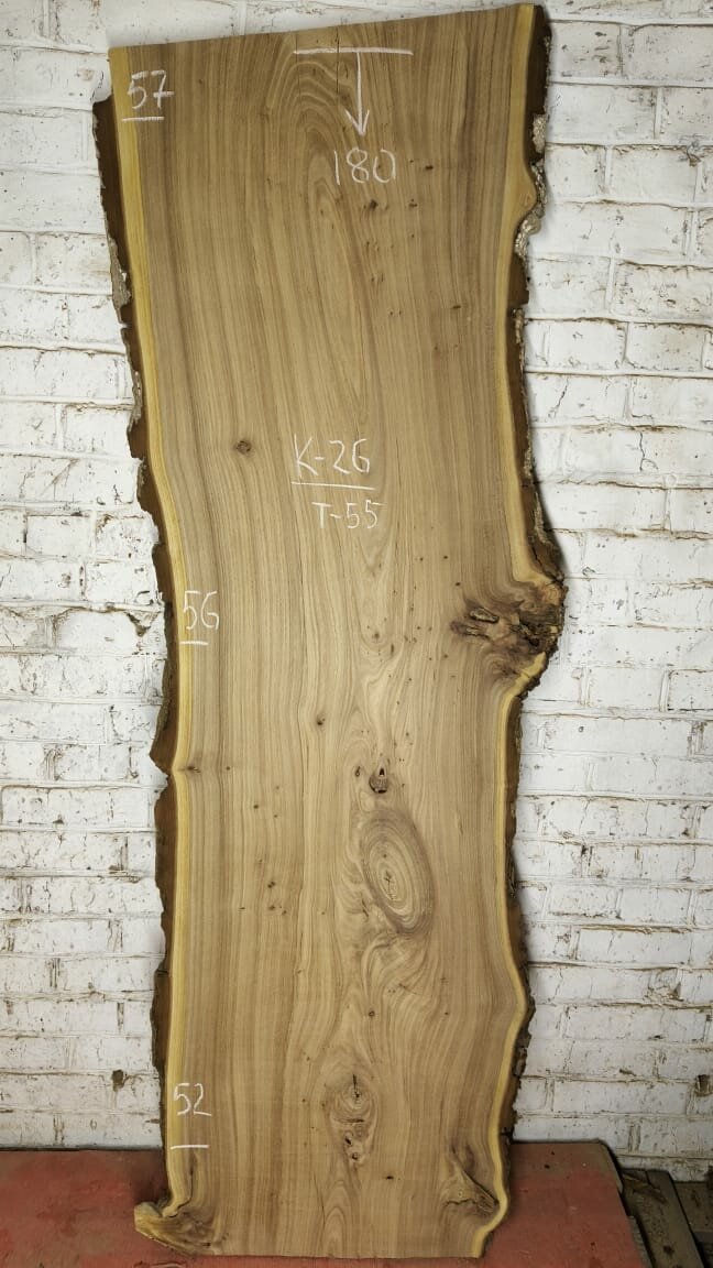 Слэб Донслэб Карагач К26, для столешницы, 180x57 см, влажность 8-10%, 1 шт