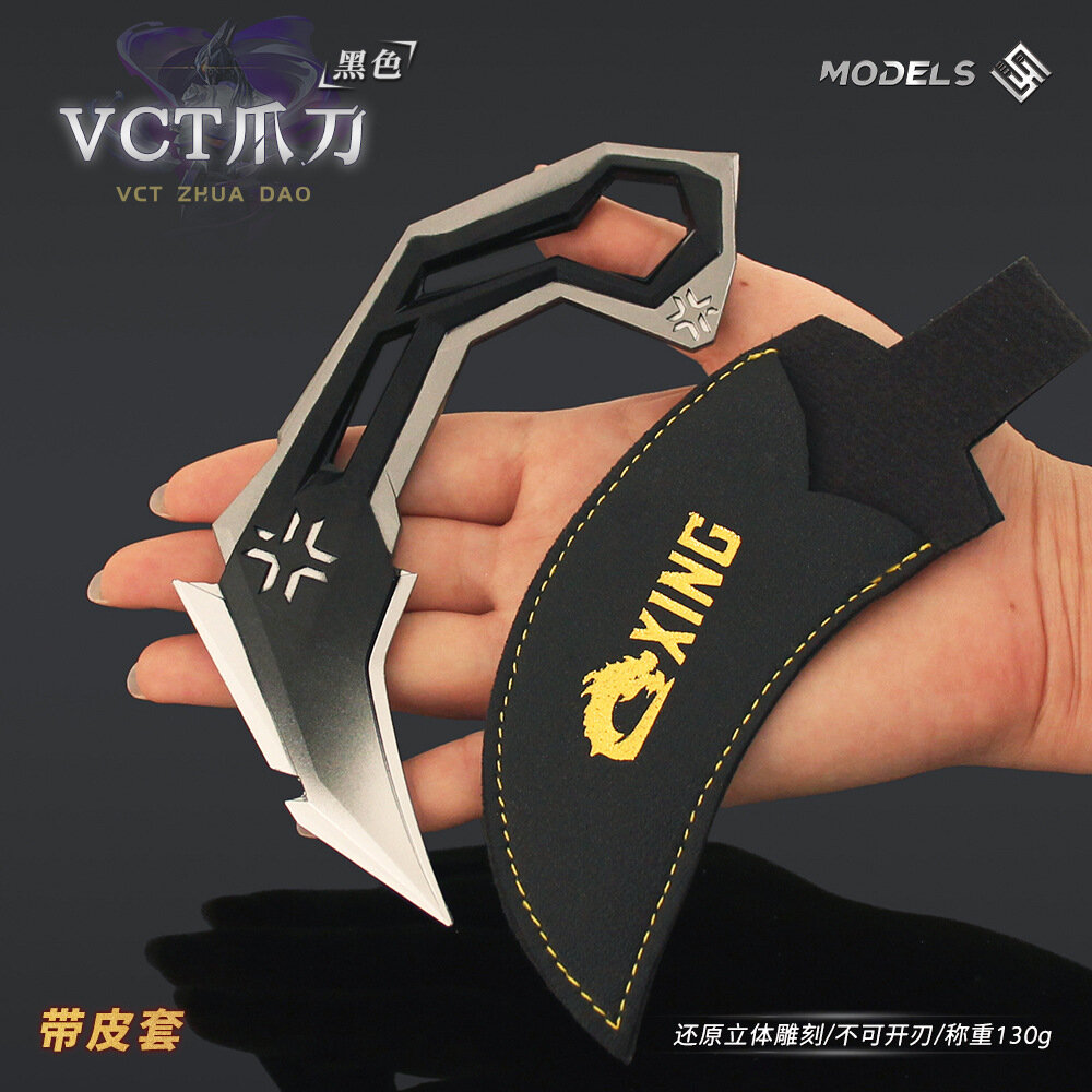 Графическая карта Valorant Fearless Contract, модель VCT Claw Knife, игрушечный коллекционный орнамент из сплава