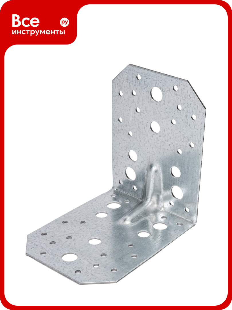 Gigant Крепежный уголок усиленный 130х130х100 мм цинк 124149
