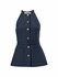 Топ CAROLINA HERRERA Button-front top, размер 2, blue