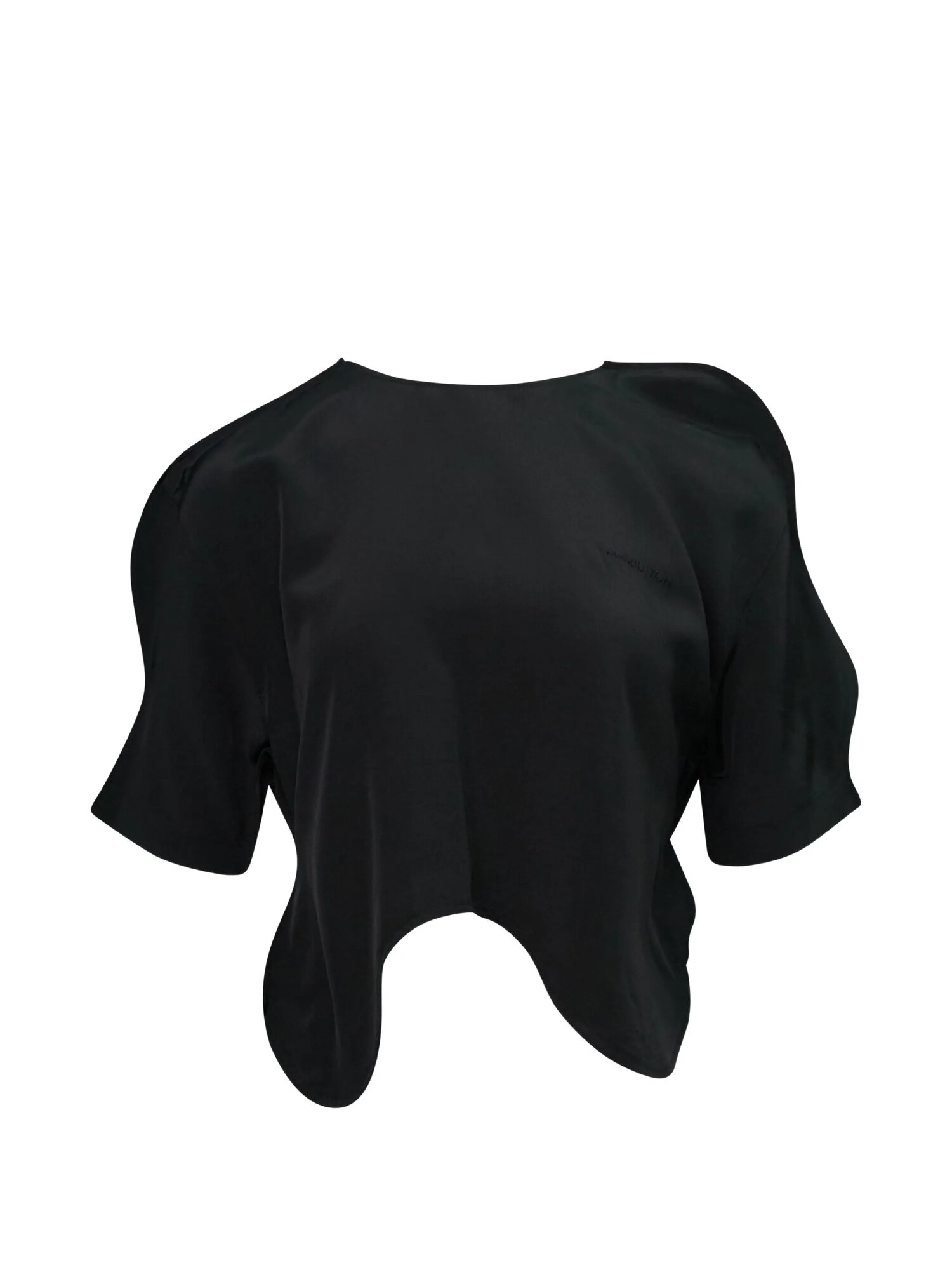 Блуза Wavy-hem short-sleeve blouse
