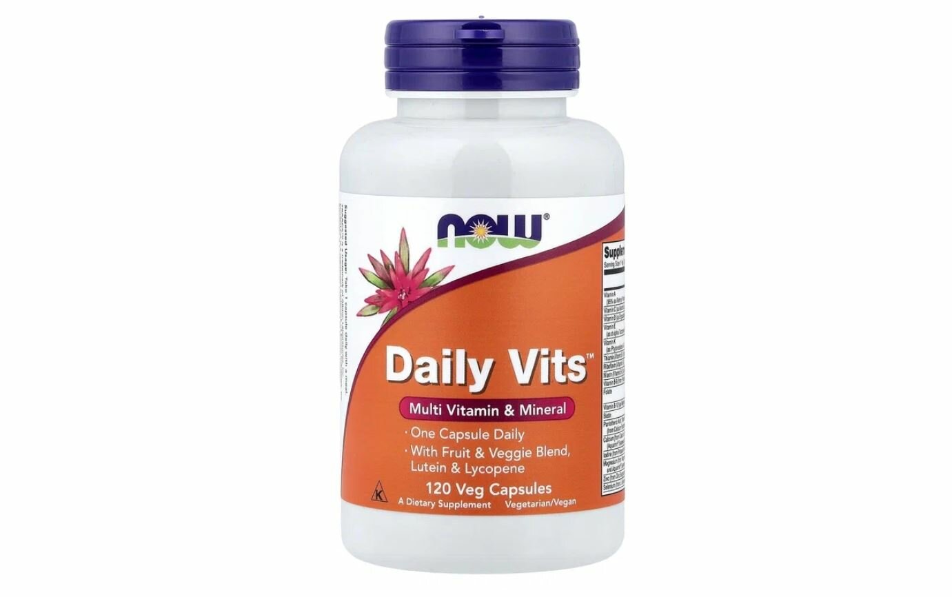 Now Foods, Мультивитаминные комплекс Daily Vits, 120 вег. капсул