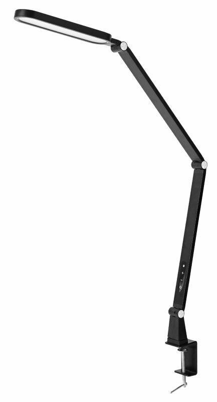 Светильник светодиодный KD-860 C02 LED наст. на струбц. 13Вт 230В 850лм сенс. рег. ярк и цвет. темп. черн. Camelion 13897