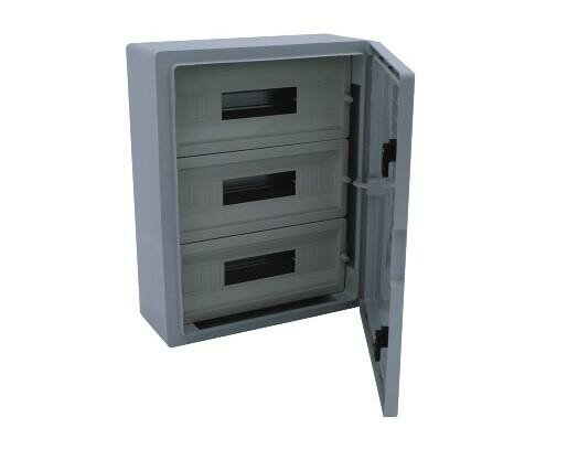 Корпус щита распределительного 350х500х195мм Din-рейки 45M (3х15) навесной пластик Cetinkaya Pano CP5107