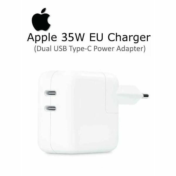 Зарядное устройство для смартфона_ Apple Apple MNWP3ZM/A, Dual USB Type-C Power Adapter