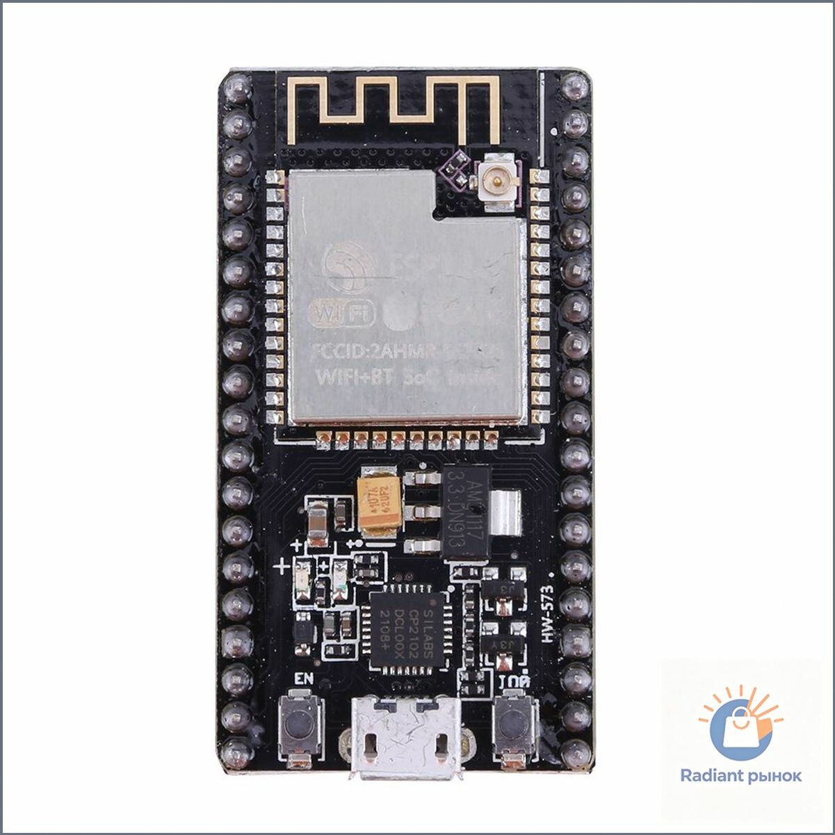 NodeMCU-32S плата разработки с Wi-Fi и Bluetooth, 38 выводов, USB-интерфейс CP2102